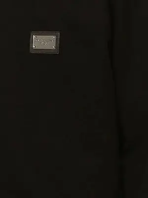 Dolce & Gabbana Logo Embroidered Long Sleeve Hoodie
