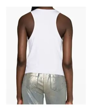 Patrizia Pepe Embellished Monogram Tank Top