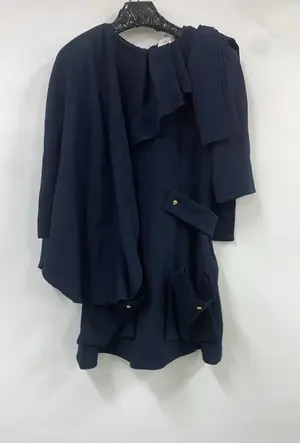 Celine Viscose Cady Cape Dress