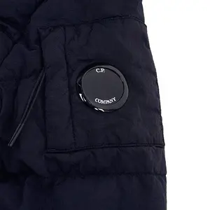 C.P. COMPANY Fur-collar Zip-up Down Jacket