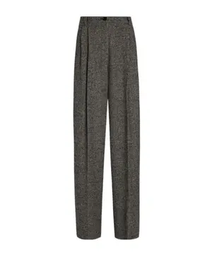 Dolce & Gabbana Pleated Wide-leg Trousers - Black