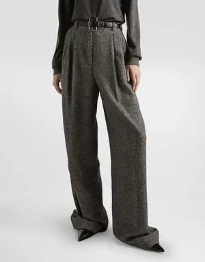 Dolce & Gabbana Pleated Wide-leg Trousers - Black