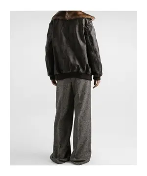 Dolce & Gabbana Pleated Wide-leg Trousers - Black