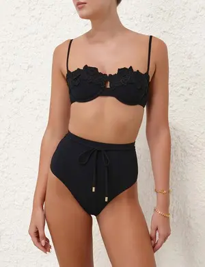 Zimmermann Halliday Embroidered Bra