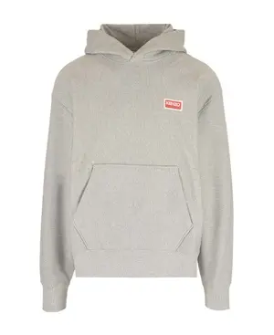 Kenzo Logo Printed Long-sleeved Hoodie