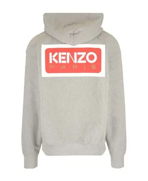 Kenzo Logo Printed Long-sleeved Hoodie