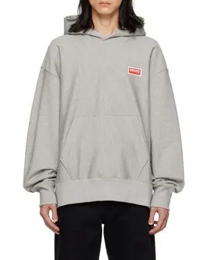 Kenzo Logo Printed Long-sleeved Hoodie