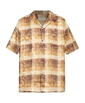 Dries Van Noten Short Sleeve Shirt - Beige
