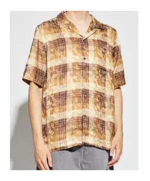 Dries Van Noten Short Sleeve Shirt - Beige