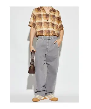 Dries Van Noten Short Sleeve Shirt - Beige