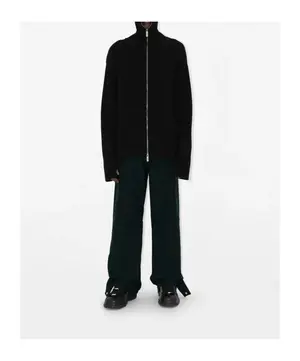 Burberry Ribbed-knit Zip-up Cardigan
