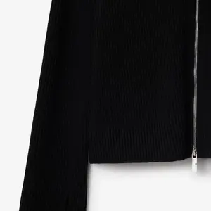 Burberry Ribbed-knit Zip-up Cardigan