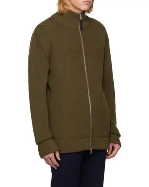 MAISON MARGIELA Long-sleeved Zip-up Cardigan