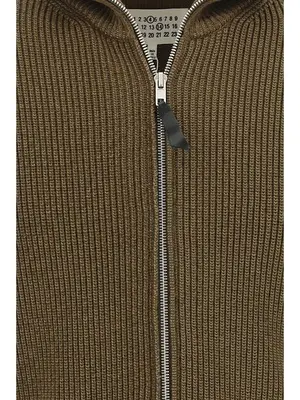 MAISON MARGIELA Long-sleeved Zip-up Cardigan