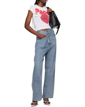 DARKPARK Ines Fold Over Denim Jeans