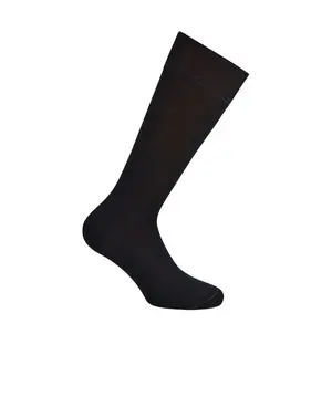 Zegna Cotton Ribbed Cuff Socks - Navy Blue