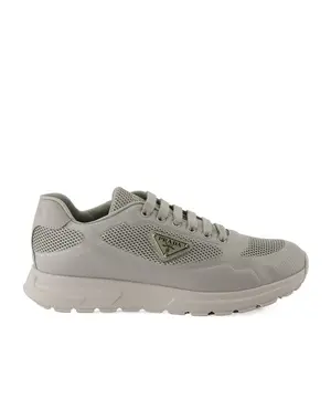 Prada Triangle Logo Lace-up Sneakers