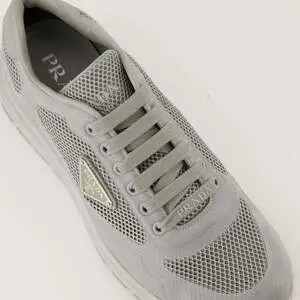 Prada Triangle Logo Lace-up Sneakers