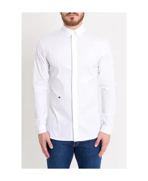 Dior Bee Embroidered Long-sleeved Shirt - White