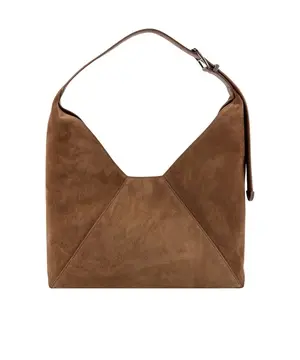Brunello Cucinelli Paneled Shoulder Bag - Brown