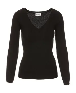 P.a.r.o.s.h V-neck Long-sleeve Jumper - Black