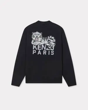 Kenzo Happy Tiger Embroidered V-neck Cardigan