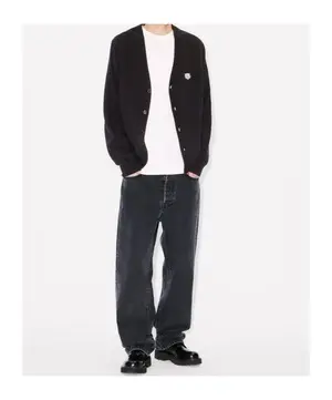 Kenzo Happy Tiger Embroidered V-neck Cardigan