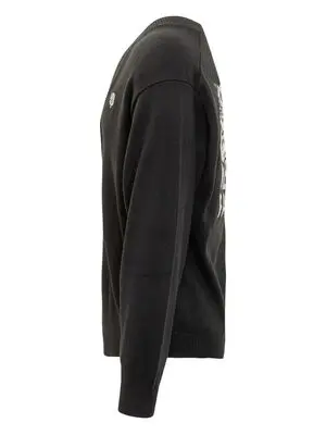 Kenzo Happy Tiger Embroidered V-neck Cardigan