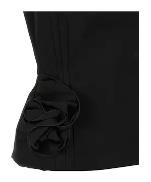 Magda Butrym Sleeveless Top With Floral Appliqu