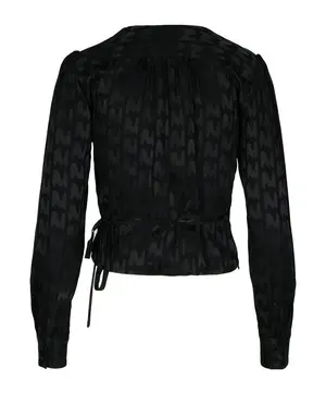 MSGM All-over Patterned V-neck Blouse