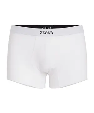 Zegna Elastic Waistband Underwear - White
