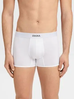 Zegna Elastic Waistband Underwear - White