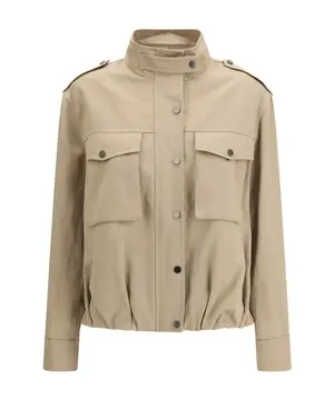 Brunello Cucinelli Pocket Button Jacket - Nude