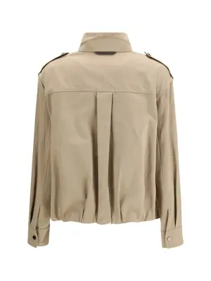 Brunello Cucinelli Pocket Button Jacket - Nude