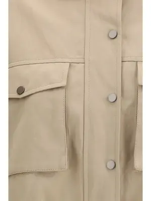 Brunello Cucinelli Pocket Button Jacket - Nude