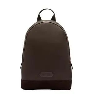 TOM FORD Logo-patch Backpack - Chocolate-colored
