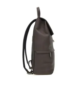 FERRAGAMO Gancini Buckle Leather Backpack - Black