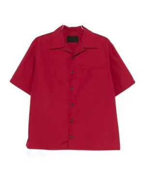 Prada Short-sleeved Fringed Shirt