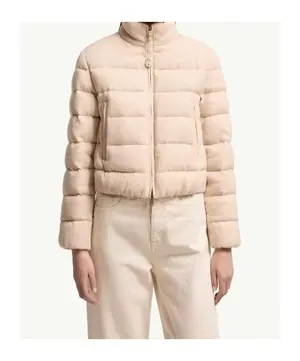Moncler Agastache Cashmere Linen Short Down Jacket