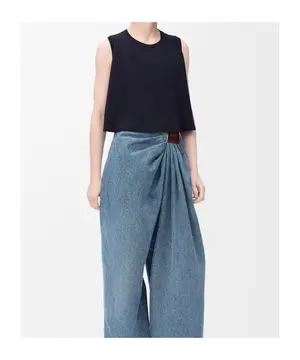 Loewe Sleeveless Ribbed Jumper - Black