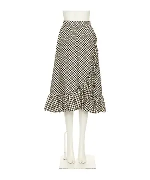 Valentino Garavani Polka Dot Ruffled Skirt