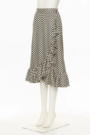 Valentino Garavani Polka Dot Ruffled Skirt