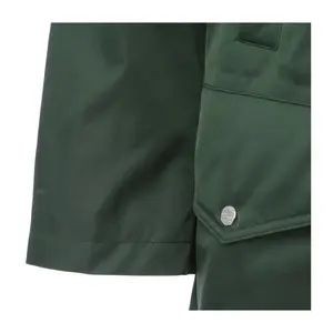 Burberry Hooded Parka With Detachable Faux Fur Trim