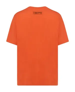 Heron Preston Logo Printed Crewneck T-shirt - Orange