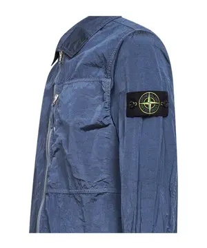 Stone Island Nylon Metal Zip Jacket - Air Force Blue