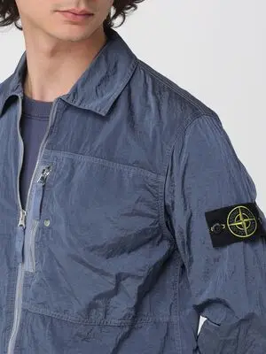 Stone Island Nylon Metal Zip Jacket - Air Force Blue
