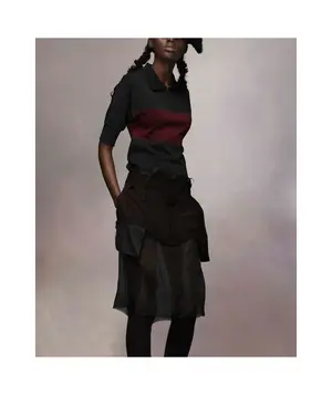 MAISON MARGIELA Layered Blend Midi Dress