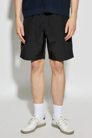 Theory Elastic Waist Shorts With Button Fly