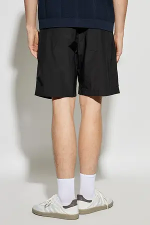 Theory Elastic Waist Shorts With Button Fly
