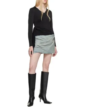 DIESEL® De-clot-s1 Denim Mini Skirt - Light Blue